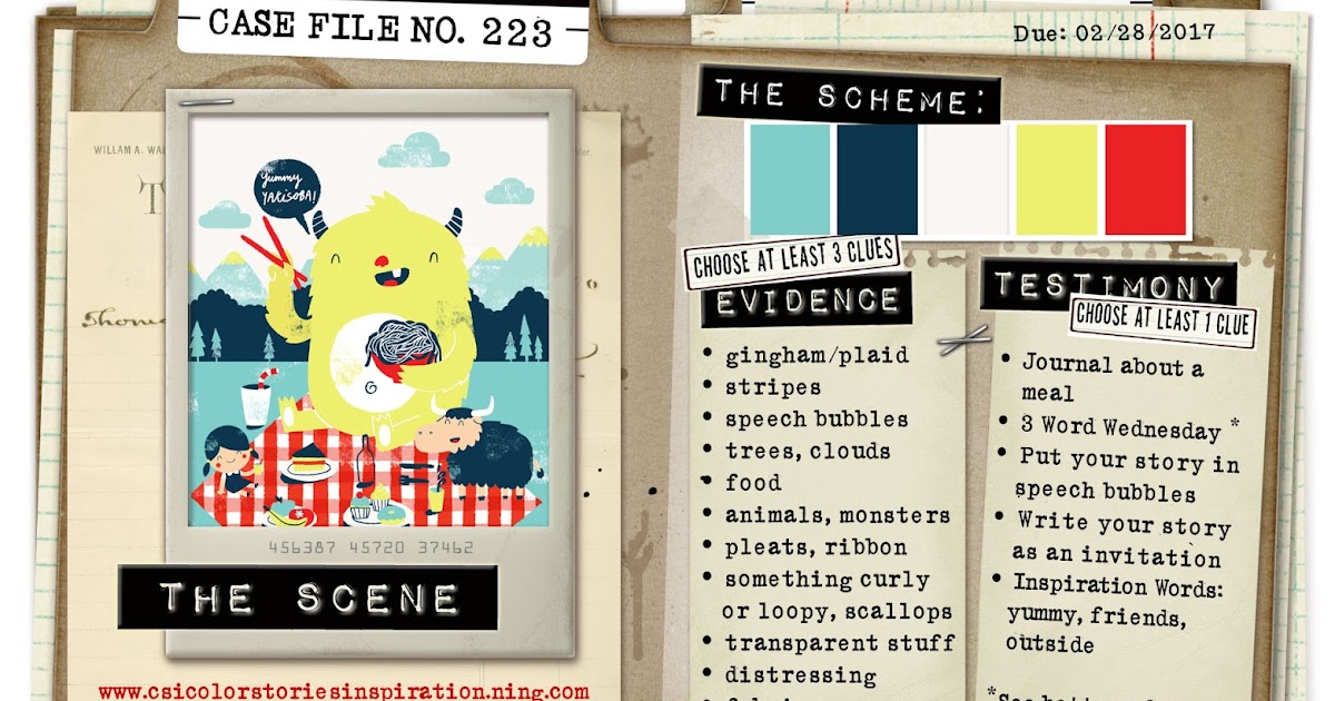 Brenda's Scraps of Life: CSI Case File #223