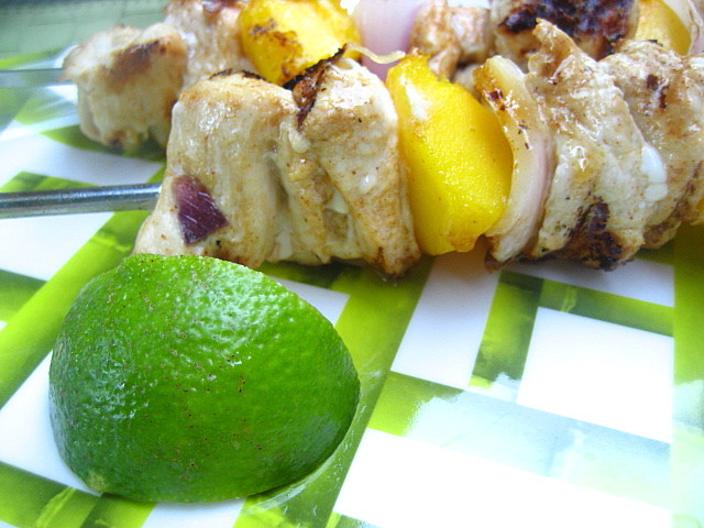Grillin' Chicken & Mango Skewers