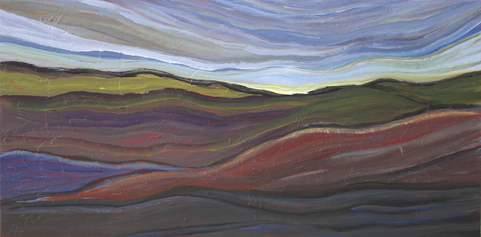 Sage Mountain Studio: Hill Country Abstract Paintings - The 'Wavy Lines ...