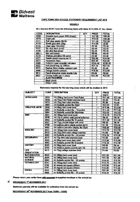 Cape Town High School: CTHS Waltons Order Form - 26 Oct '17
