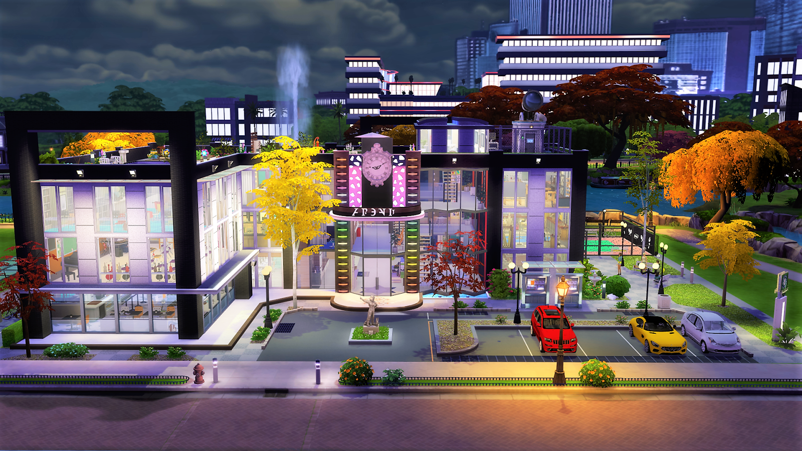 sim house design workshop: Sims 4 Rainbow High School ----- 七彩中学