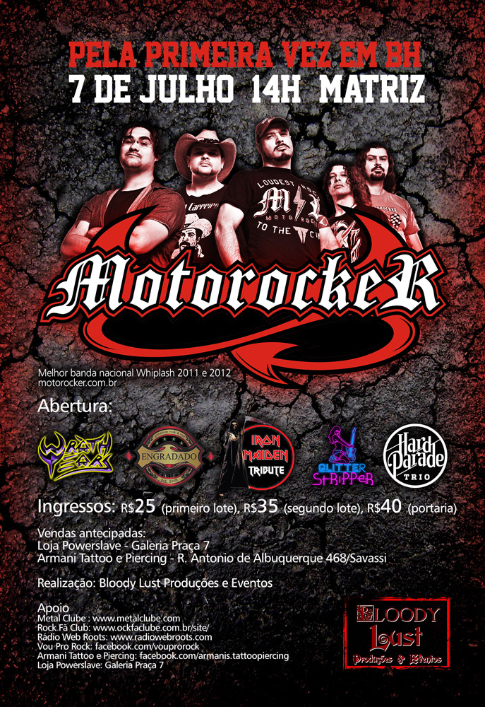 Bloody Lust Produçoes e Eventos: Motorocker em BH