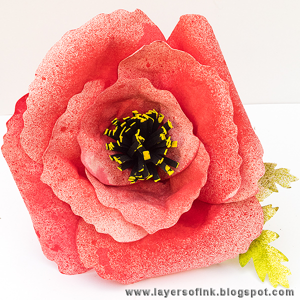Layers of ink: Leather Paper Poppy and Gift Bag Tutorial
