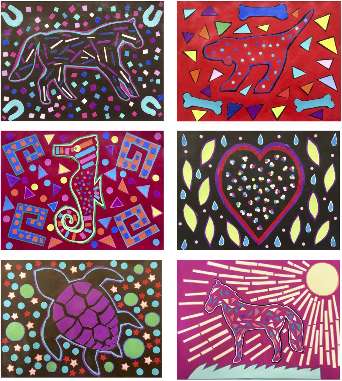 The Rolling Artroom: Mola Inspired Designs (7-12 Grade General Art)