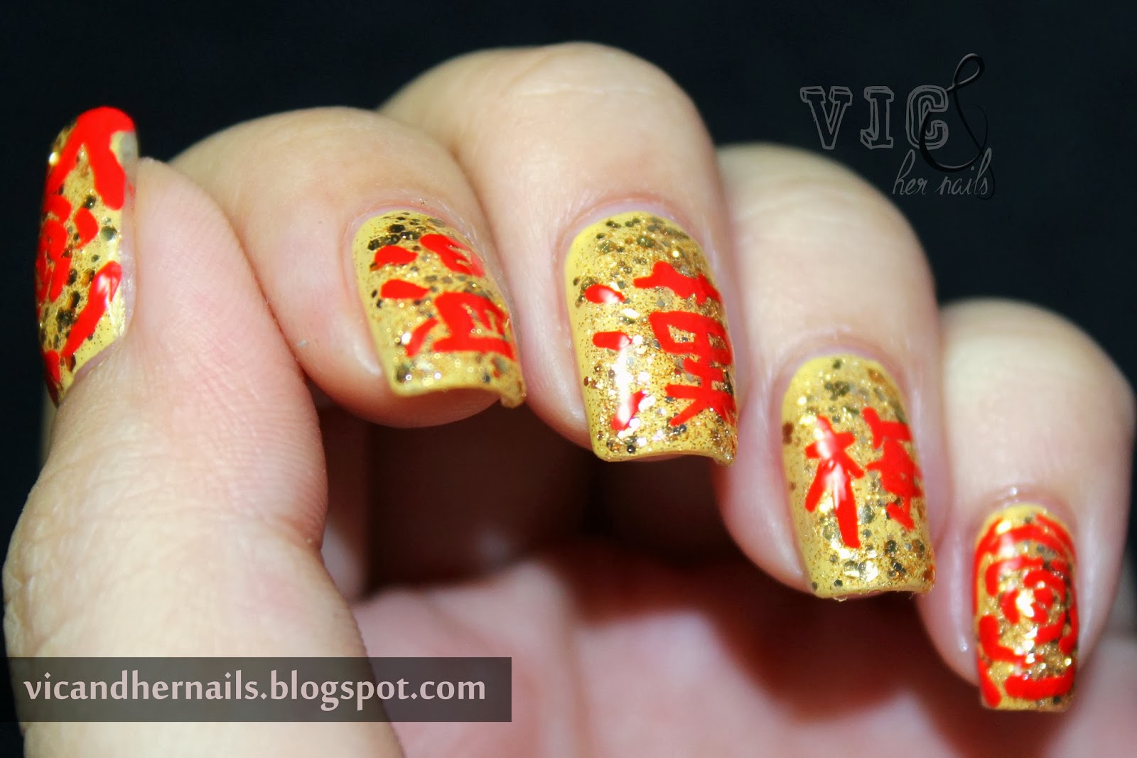 Vic and Her Nails: Crumpet's Nail Tarts 33 DC Day 13 - Chinese