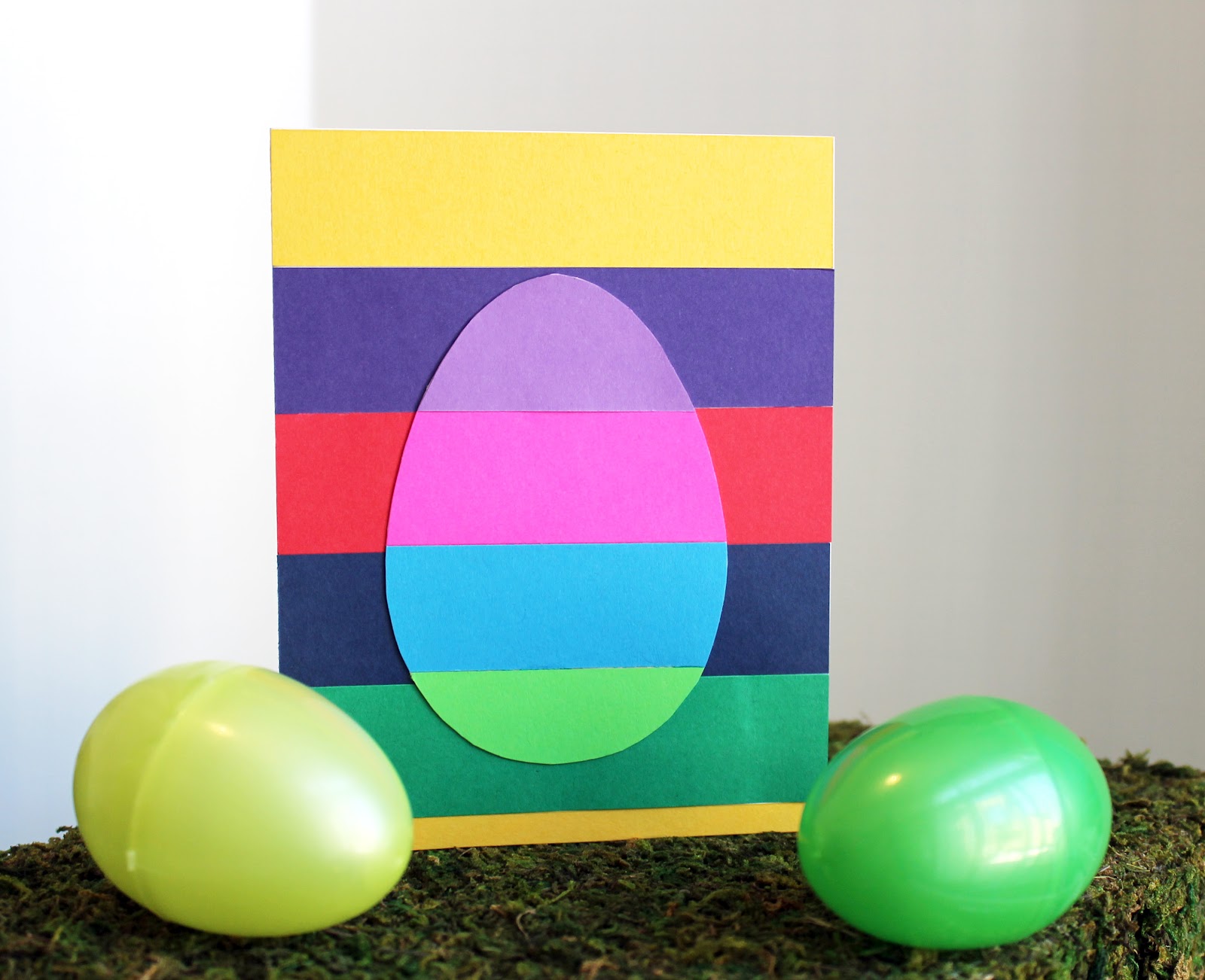 Tiffzippy. . . . just zipping through: DIY Striped Easter Egg Card