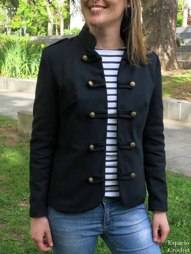 Espacio Crochet: Chaqueta marinera