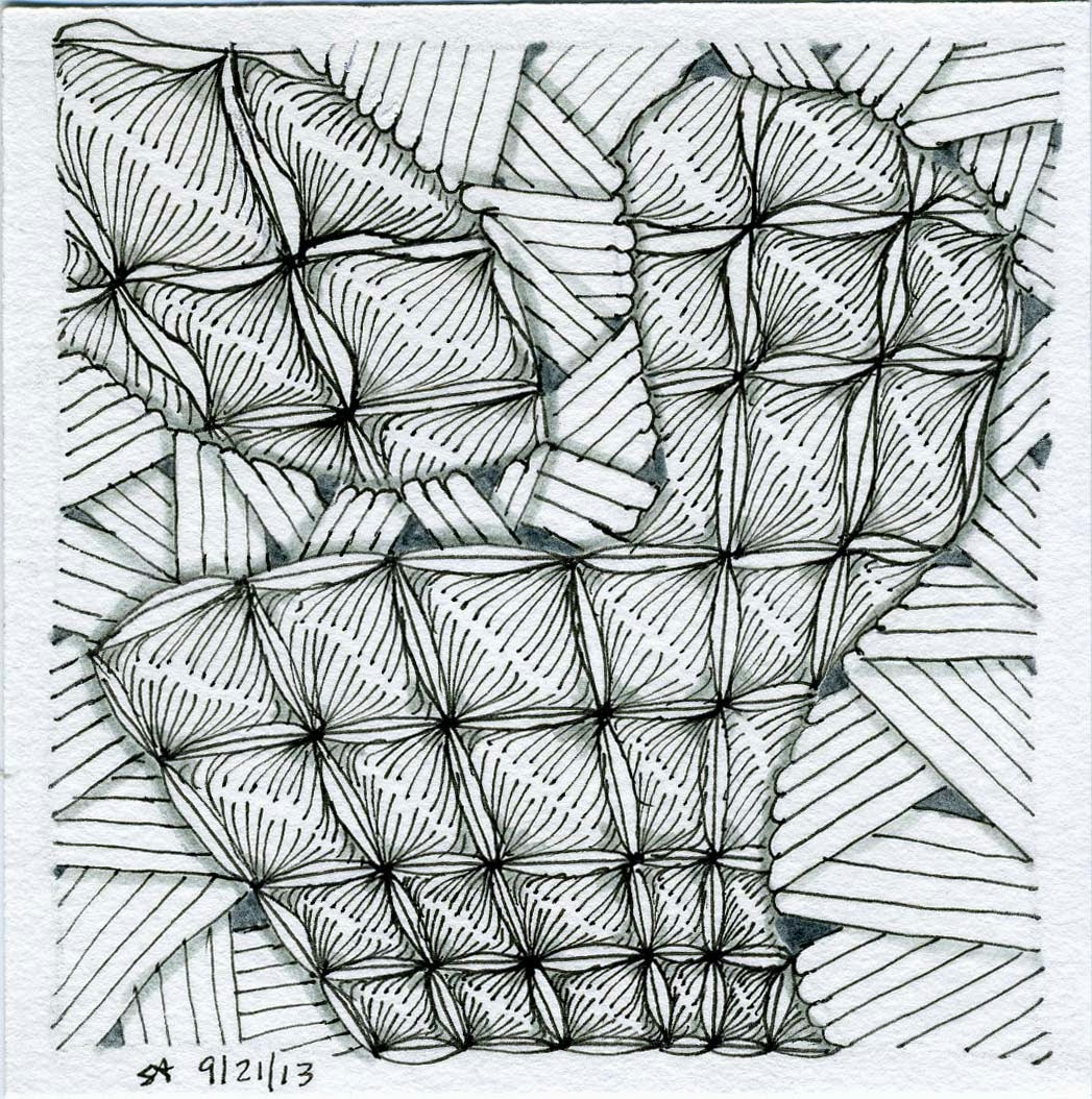 Tickled To Tangle: "It's a String Thing" #6 Tiles