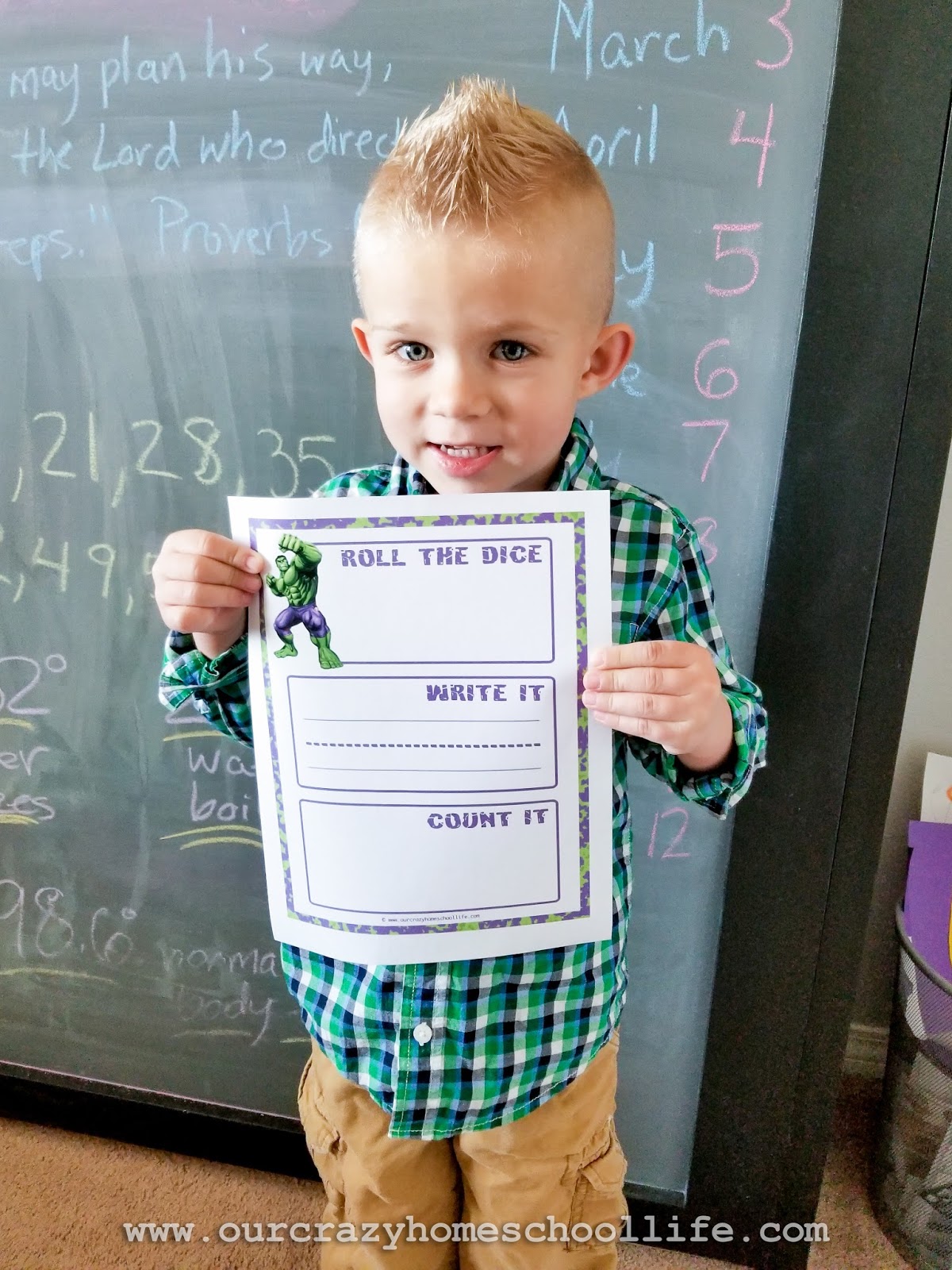 New *FREE* Math Printable With The HULK! - Our Crazy Homeschool Life