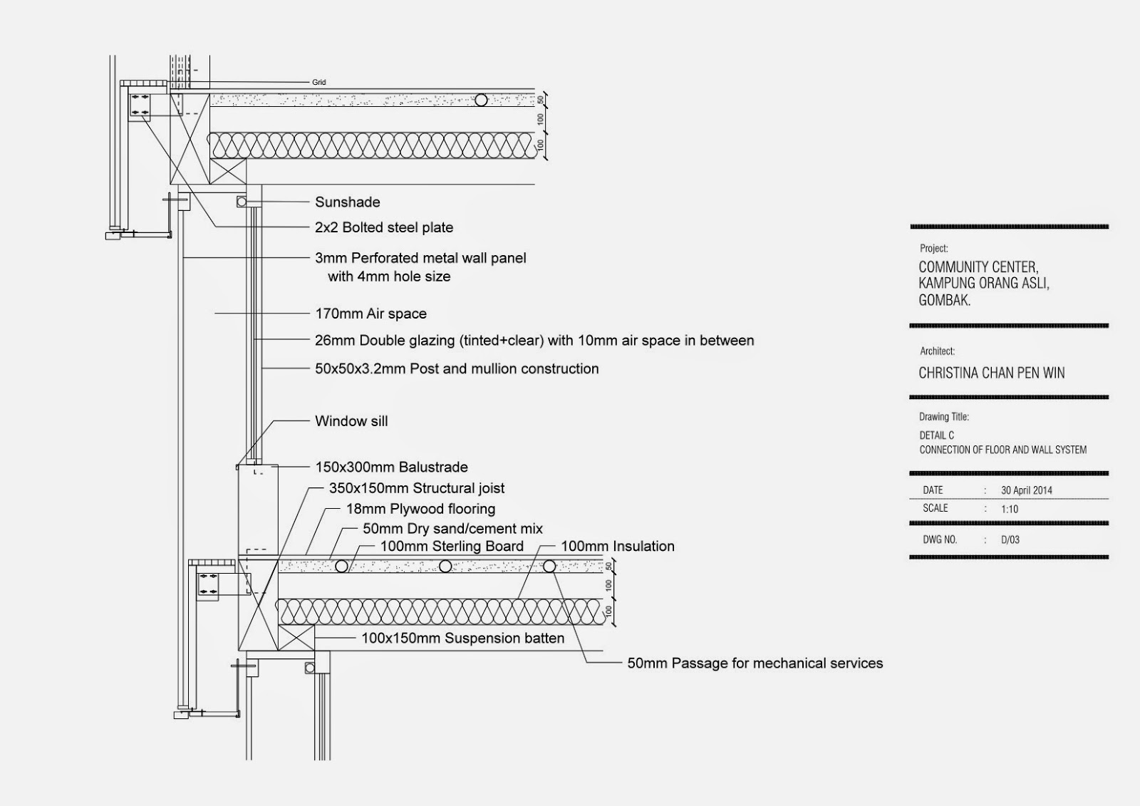 Design. Architecture. Portfolio.: Building Technology 1 Project 1 ...