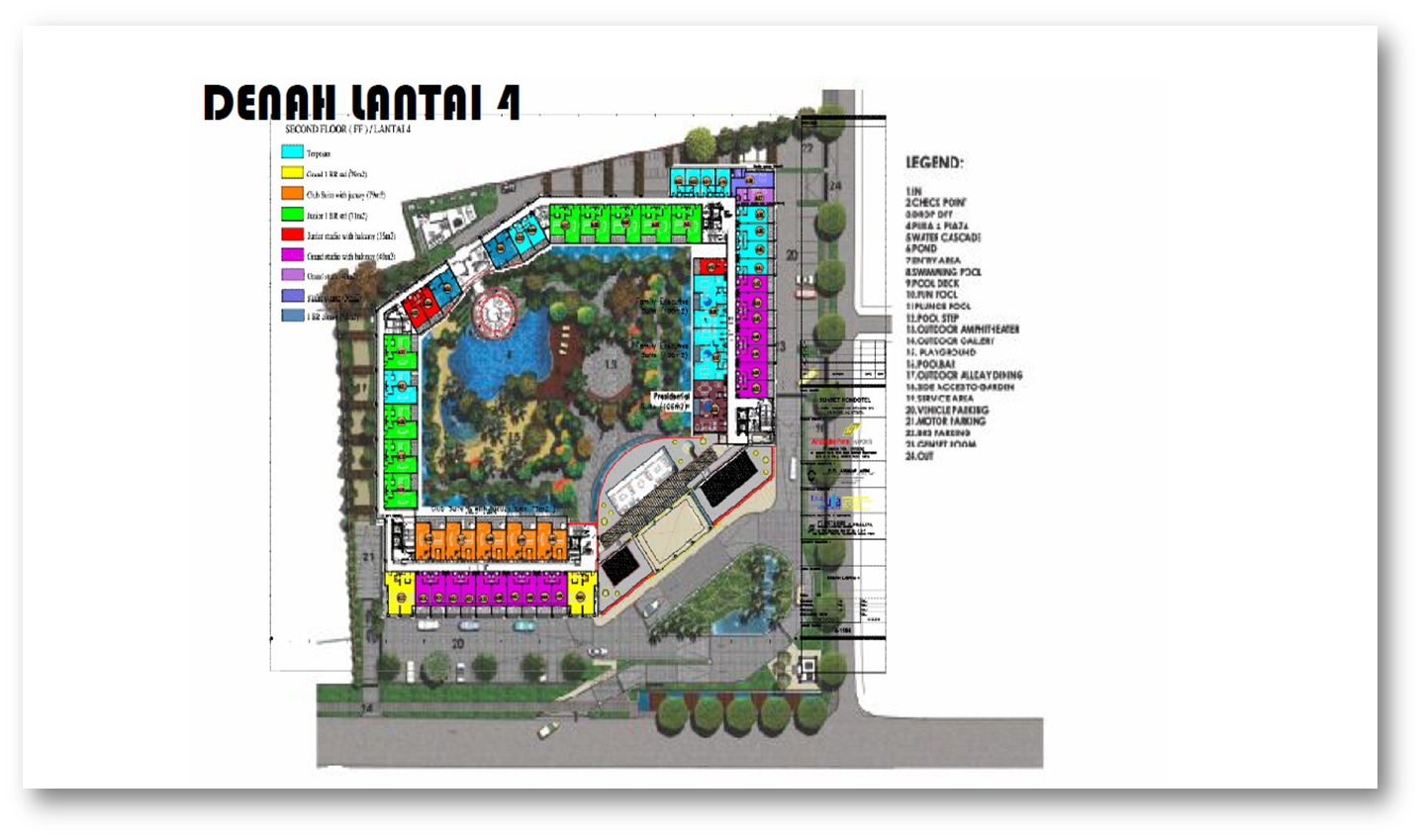 Tamansari Jineng Condotel Bali: FLOOR PLAN