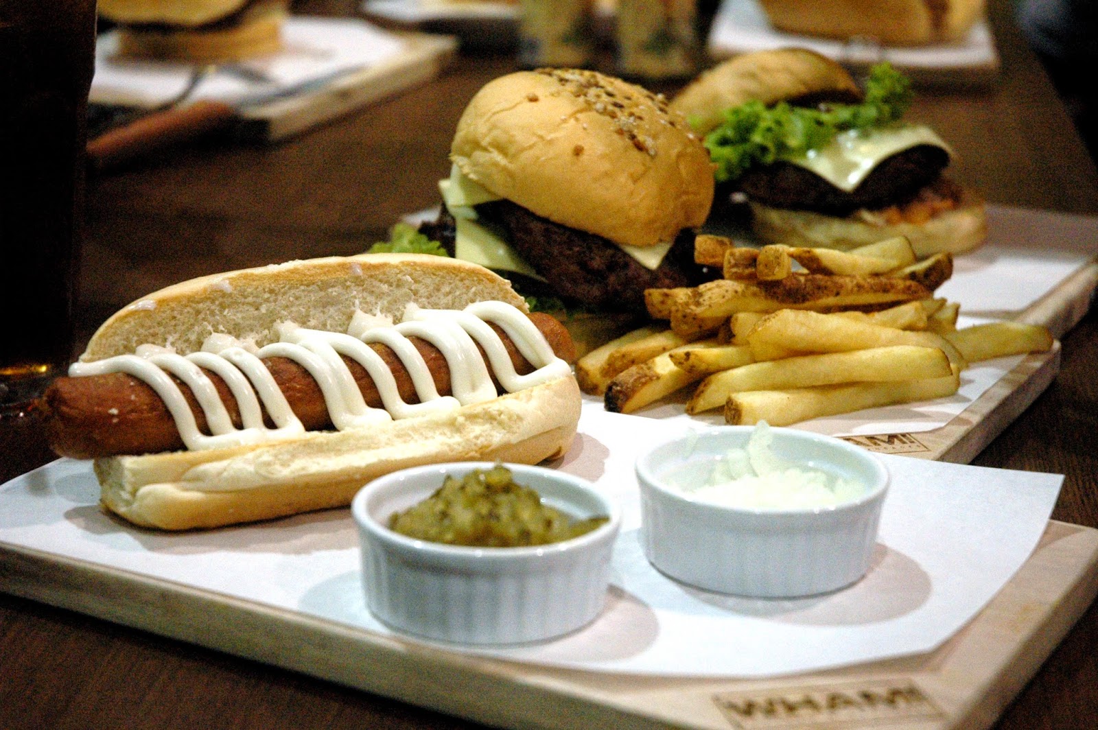 DUDE FOR FOOD: Wham! Burgers & Sausages: A New Look That Hits The Spot