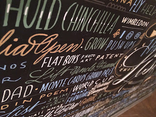 Anne-Davnes Elser: Calligraphic Chalk Bucket List