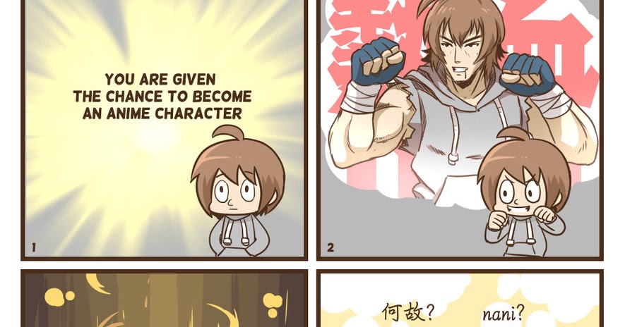 You are given the chance to become an anime character.