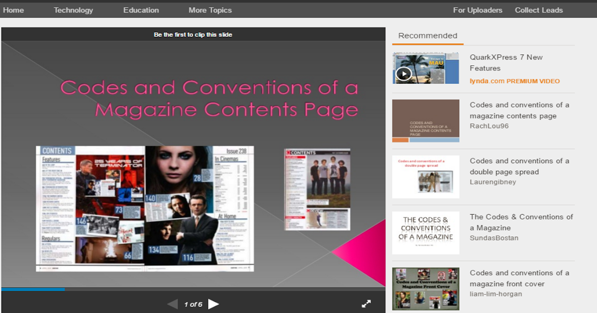 Sara Moloney AS Media: Magazine Contents Page Analysis