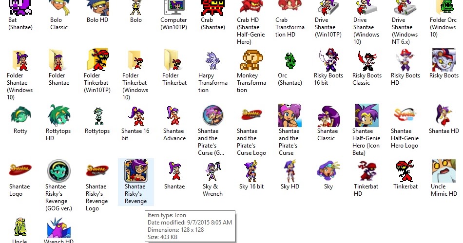 Shantae Icon Pack