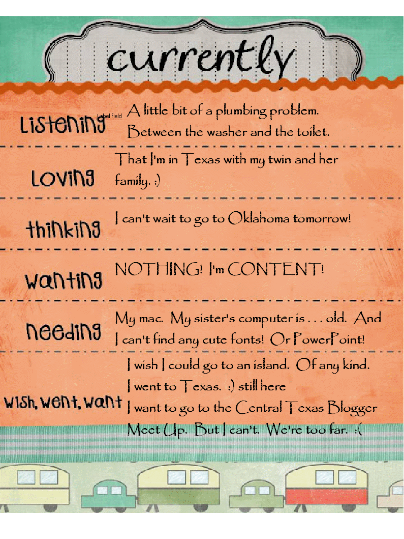 Currently (and a bunny) - A Teeny Tiny Teacher