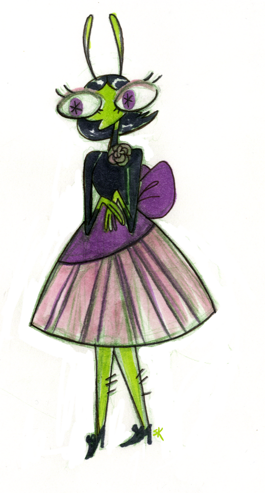 Art Blog of Samantha King: Bug Girls!