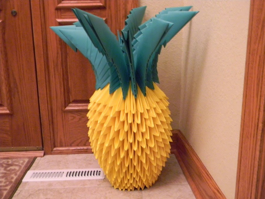 pineapple origami ~ instructions origami kids