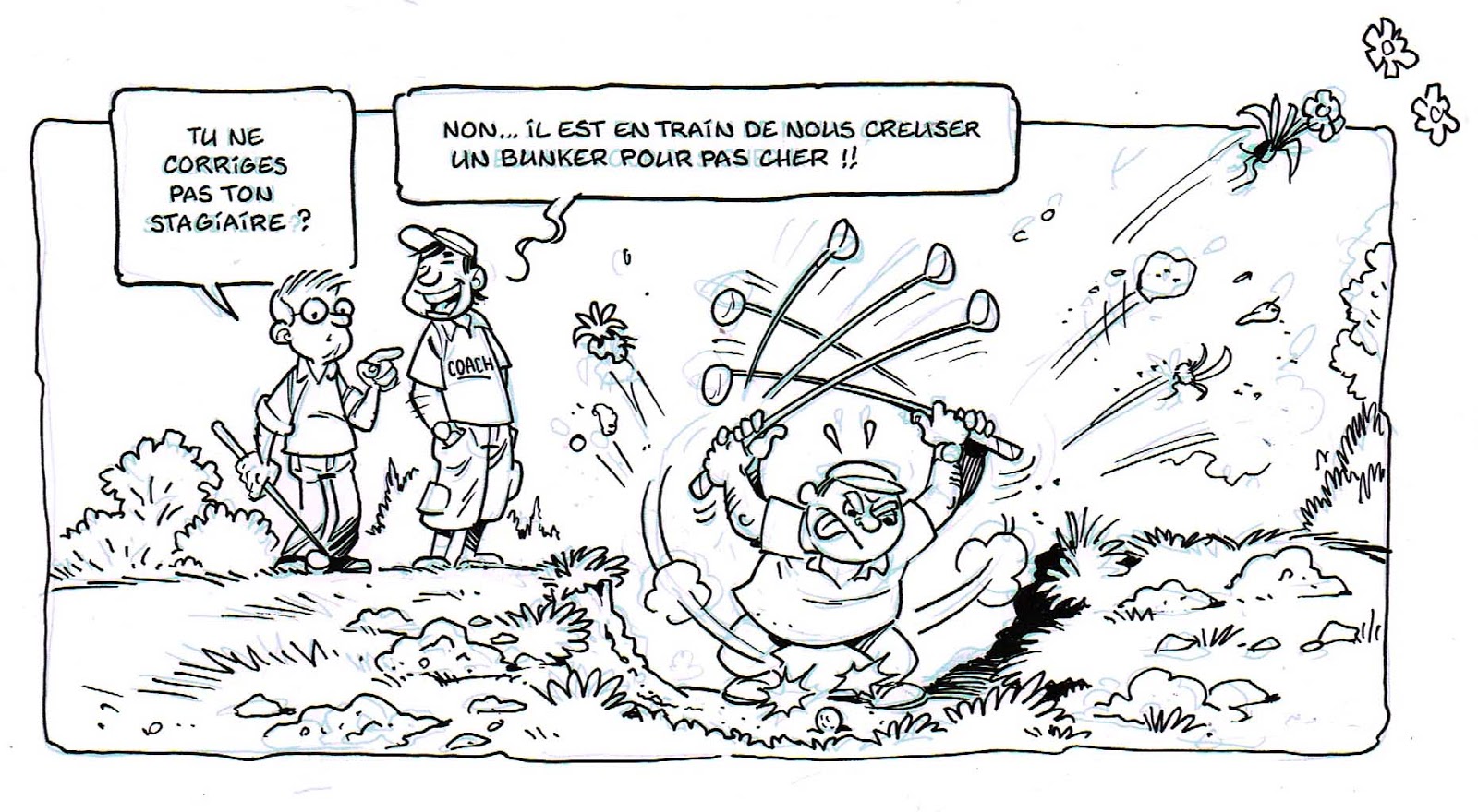 Francis SAPIN BD humoristiques: Golf Magazine (illustrations ... suite)