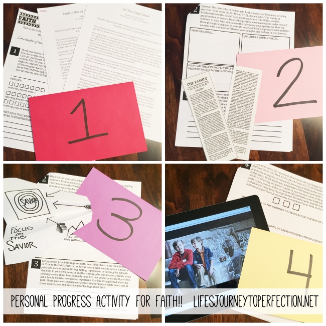 Life's Journey To Perfection: Young Women Personal Progress Activity ...