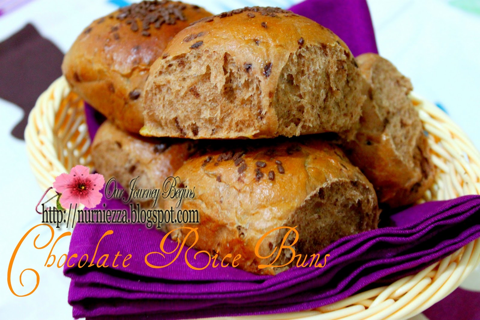 Our Journey Begins: Chocolate Rice Buns ( Roti Coklat Urai)