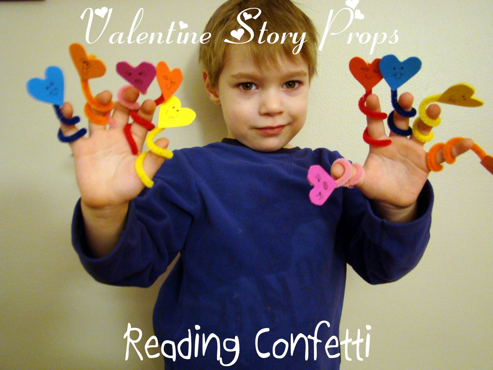 Valentine Story Props ~ Reading Confetti