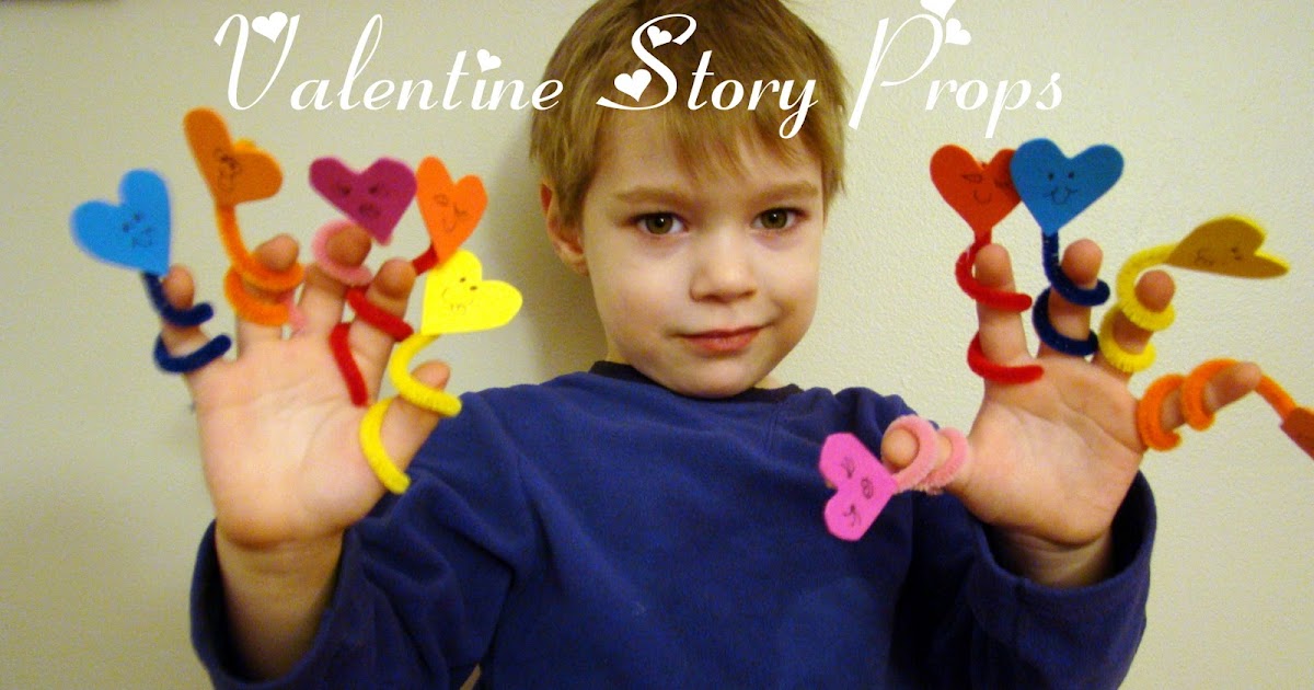 Valentine Story Props ~ Reading Confetti