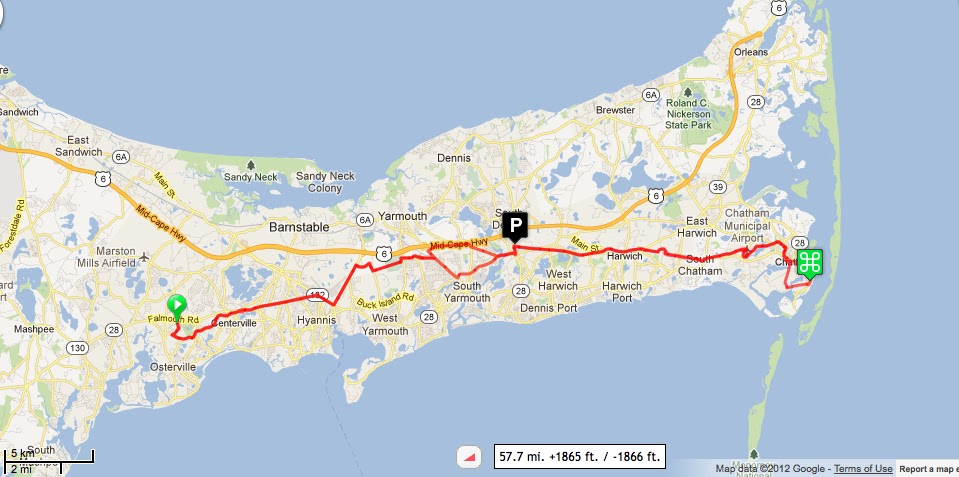 Boston By Bike: Chatham Light Trial