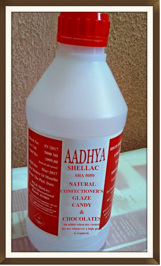 shellac: chocolate coating