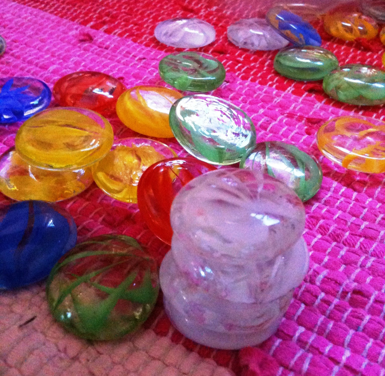 A Little Learning For Two: Glass Stone Stacking & Patterning