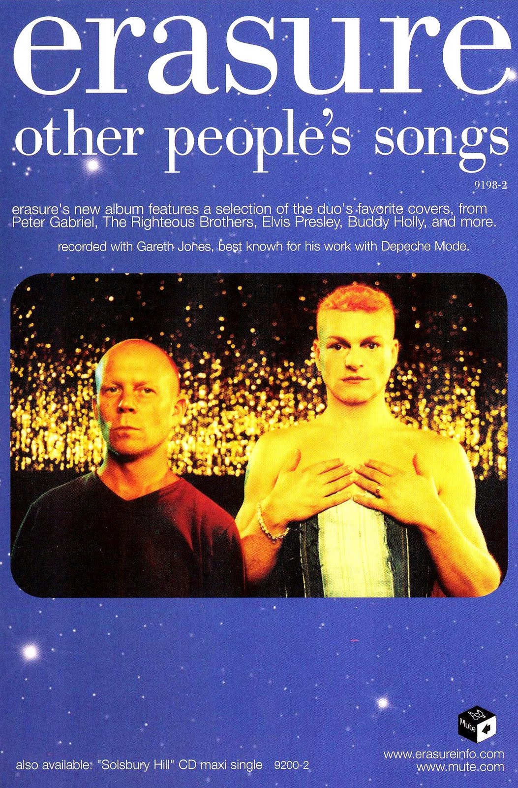 Lansure's Music Paraphernalia: ERASURE | Postcards