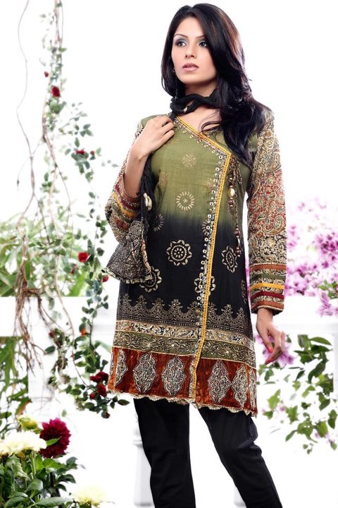 Modern Women's Tunic Tops Collection 2012 | Designer Kurtis Neck | News ...