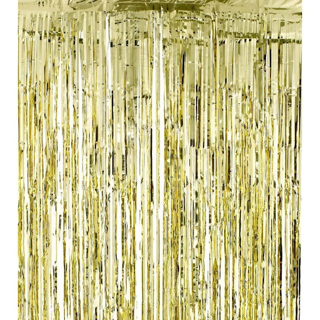 Not Just Another Southern Gal: Metallic Gold 3ft x 8ft Gold Foil Fringe ...