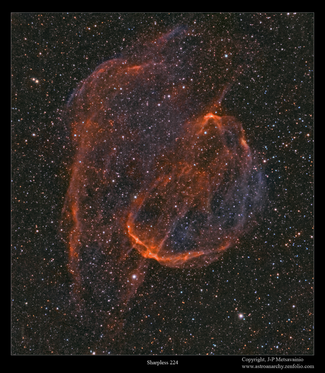 Astro Anarchy: Supernova remnant Sharpless 224 in auriga