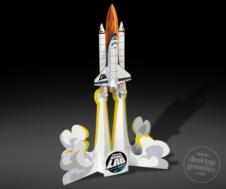 Ninjatoes' papercraft weblog: Cute Space Shuttle papercraft toy