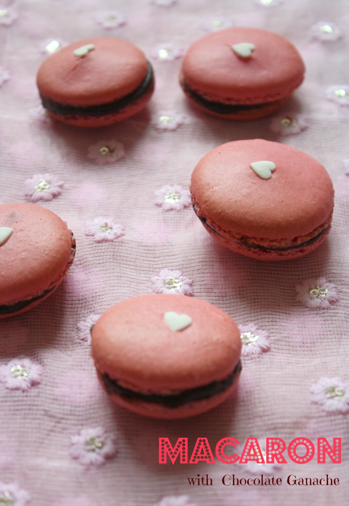 Cook like Priya: Pink Macarons with Chocolate Ganache filling | Macaron ...