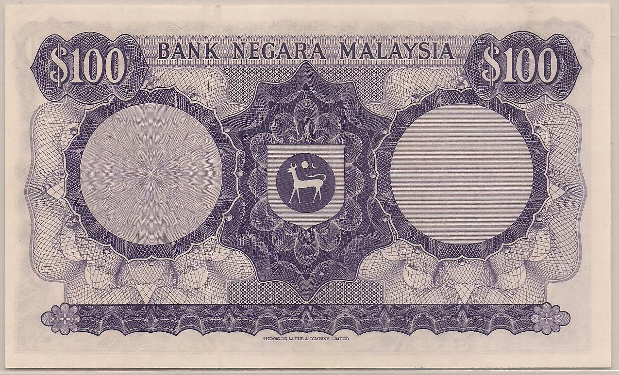 Malaysia Banknote & Coin: Malaysia 4th Series RM100 1st prefix A/25 GEF ...