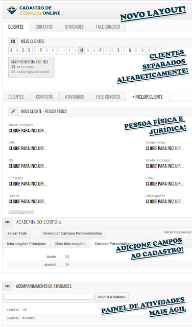 Blog do Cadastro de Clientes Online: O novo Cadastro de Clientes Online ...