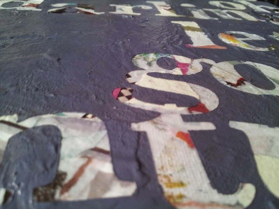 Classica & Lillie: DIY Collage Letters Wall Art