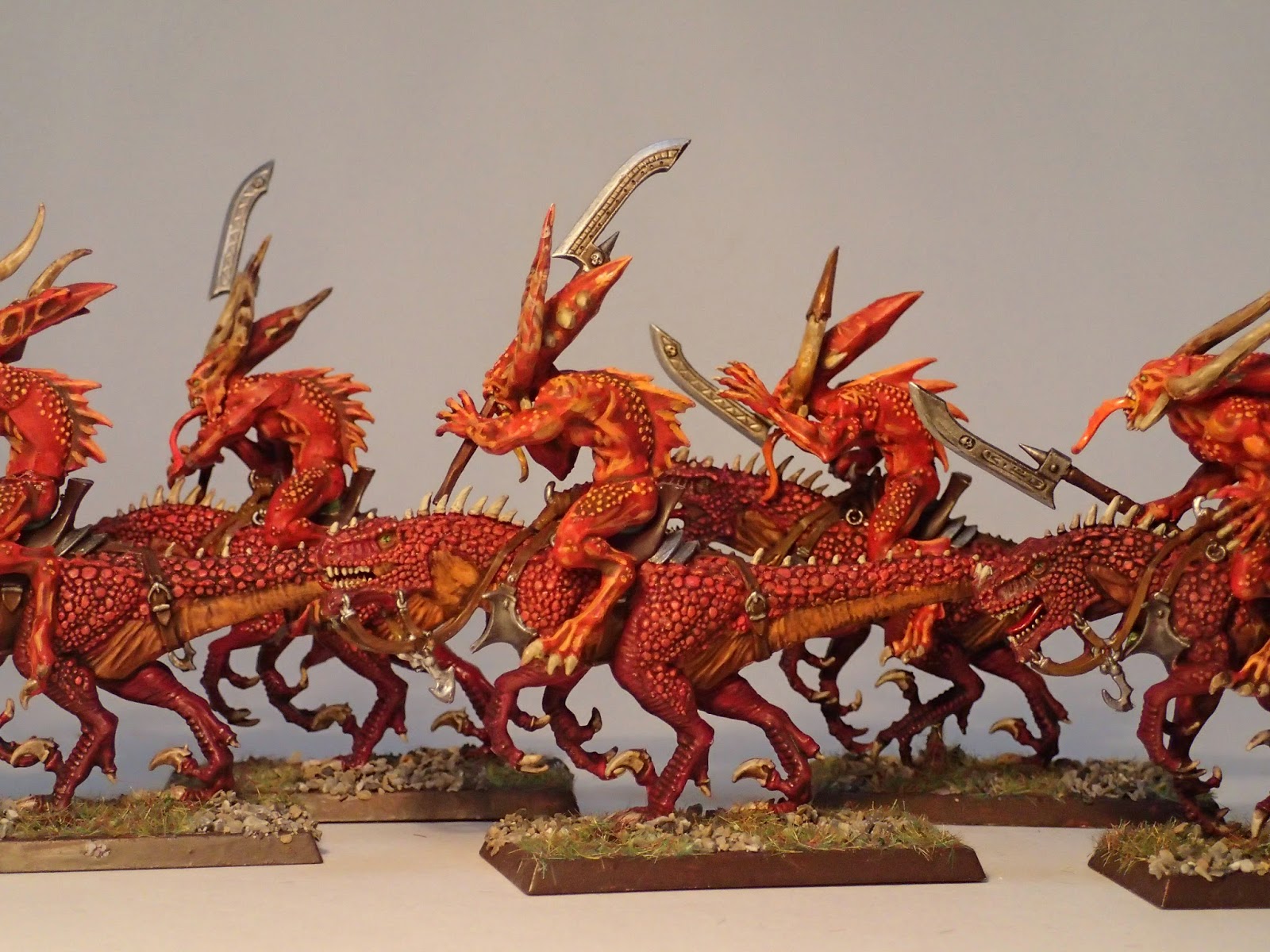 The Greater Army of Khorne: Cold Ones converted into Flesh Hounds of ...