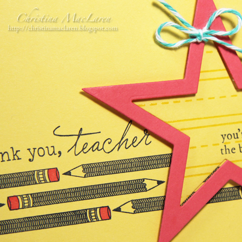 SeaGlass Papercrafts: For a star teacher