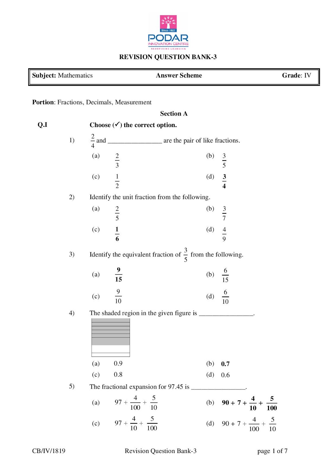 PIS BARODA STD 4 Math Answer Scheme Of Revision Question Bank 3 pis-baroda-std-4-math-answer-scheme-of-revision-question-bank-3