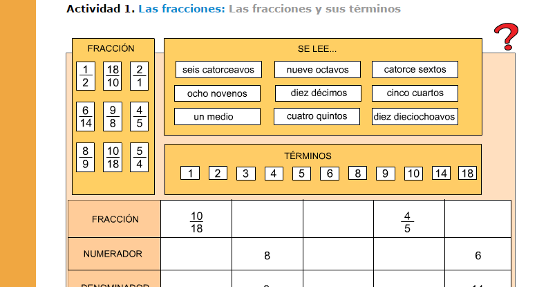 Me encanta aprender: Aprende y practica las fracciones