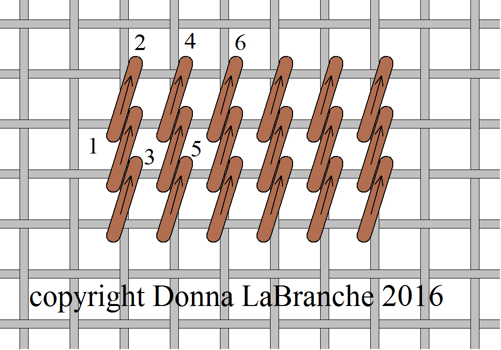 needleworker not in paradise: Interlocking Gobelin