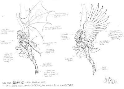 Dark Eldar Concept Sketches with Jes Goodwin - Venom and Scourges ...