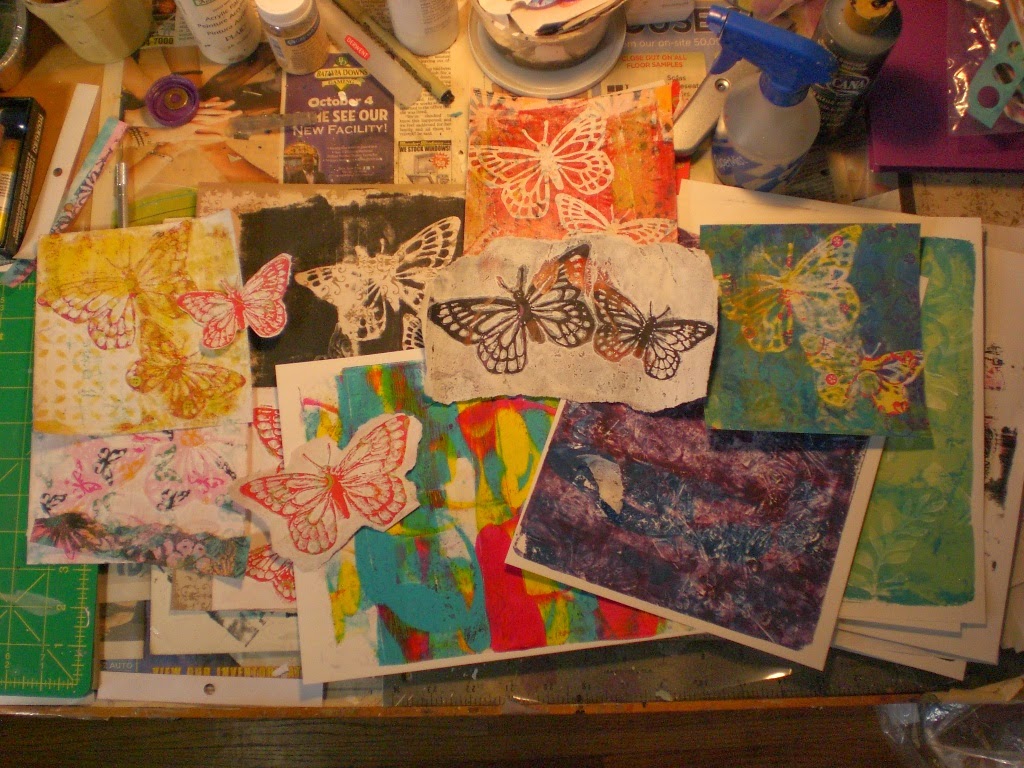 Paper, Paint, Collage... Exploring Mixed Media Art: Painted Paper Flowers