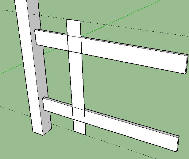 Belajar SketchUp hari #7 - Bermain dengan Array Membuat Gambar Pagar ...