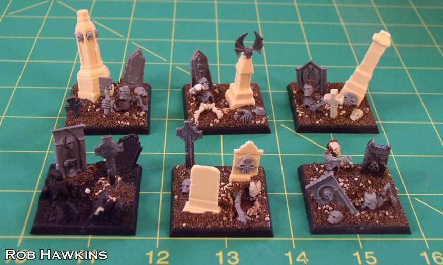 Rob Hawkins Hobby: Modeling & Painting: Graveyard Bases