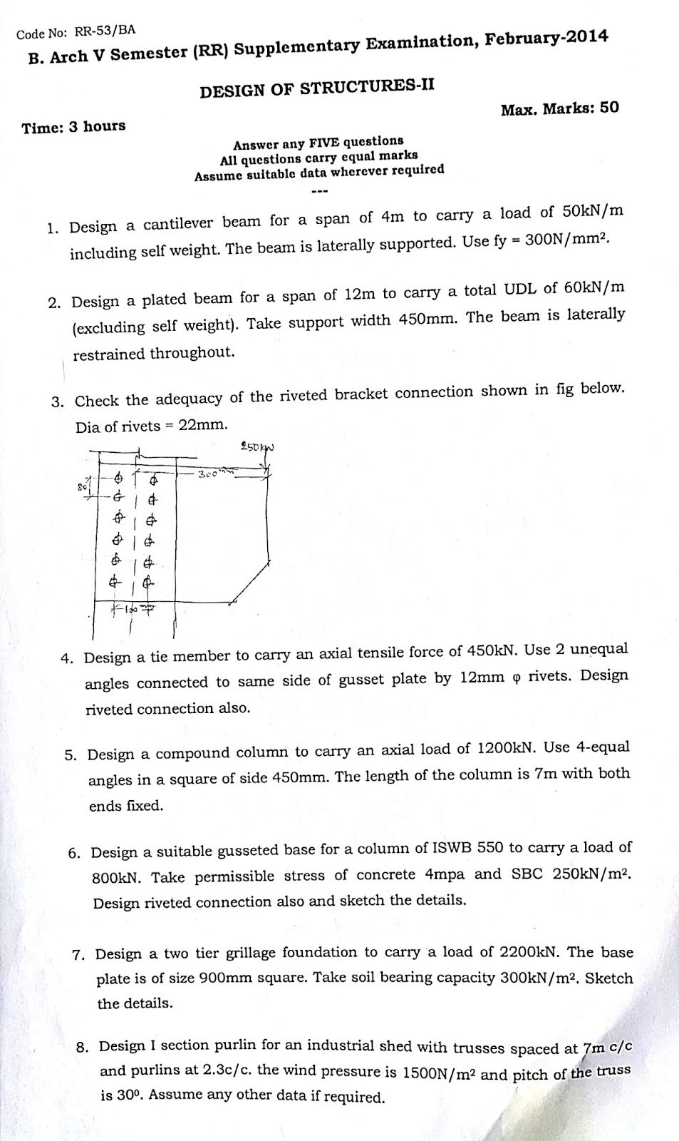 5th sem dos question papers